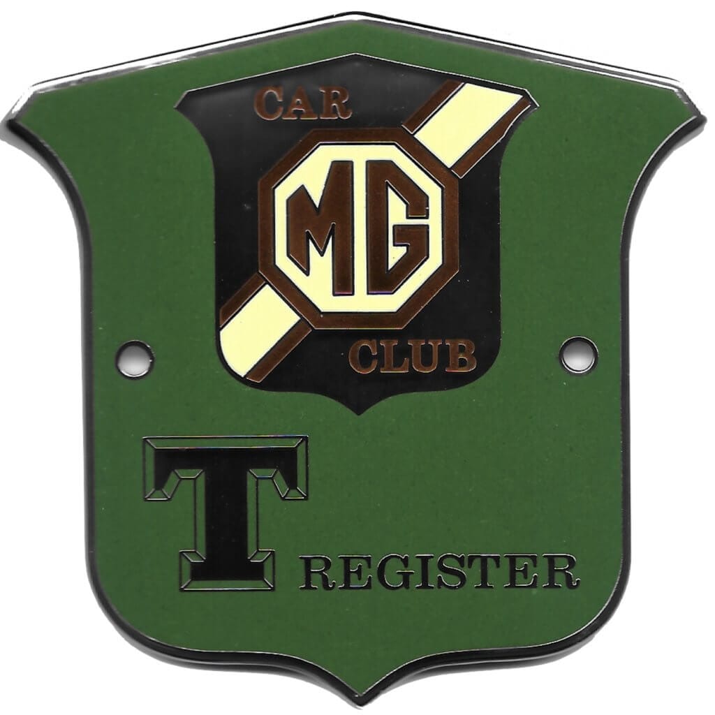 T Register Pin Badge – MG Car Club Shop
