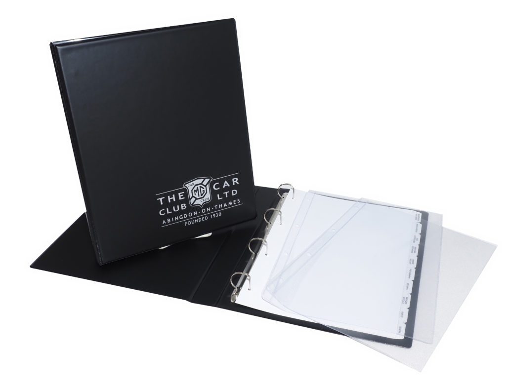 Vehicle Document Folder – MG Car Club Shop